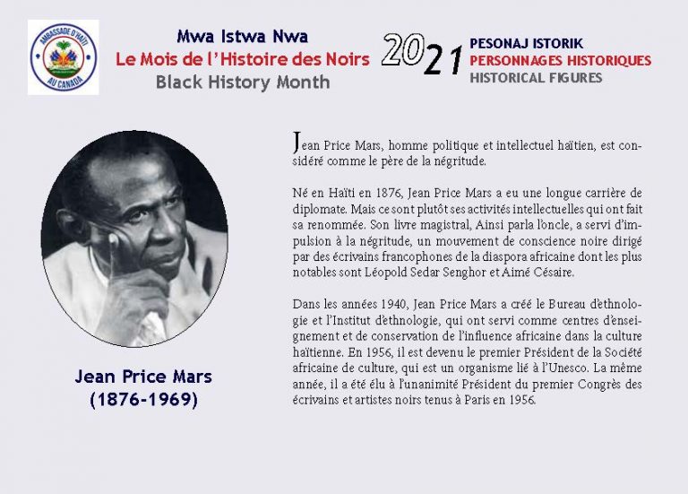 Jean Price Mars – Ambassade / Anbasad